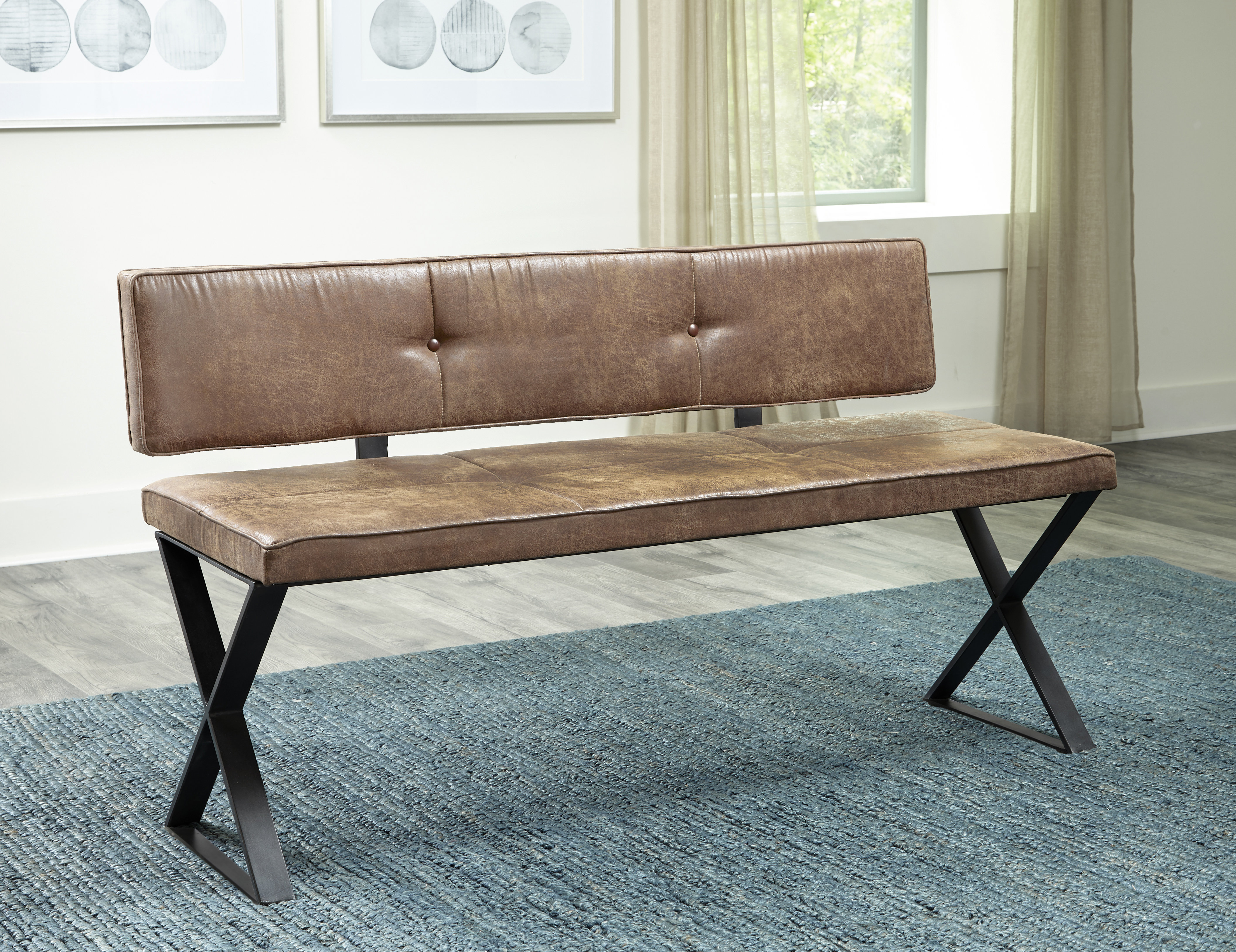 Trent Austin Design Hedon Faux Leather Bench Reviews Wayfair